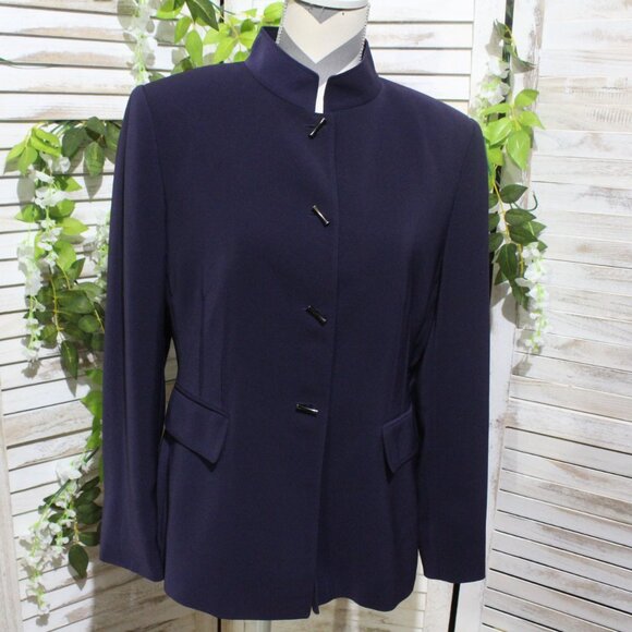 Tahari | Jackets & Coats | Tahari Navy Blazer 69 | Poshmark